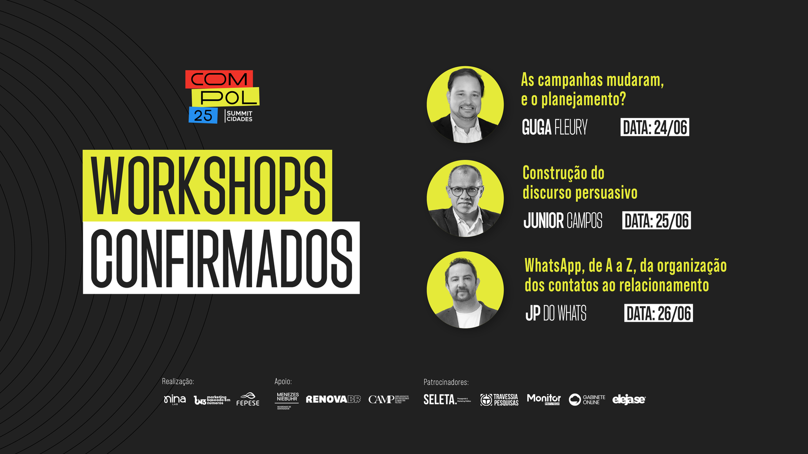 Compol anuncia workshops para os participantes do evento - Compol Brasil